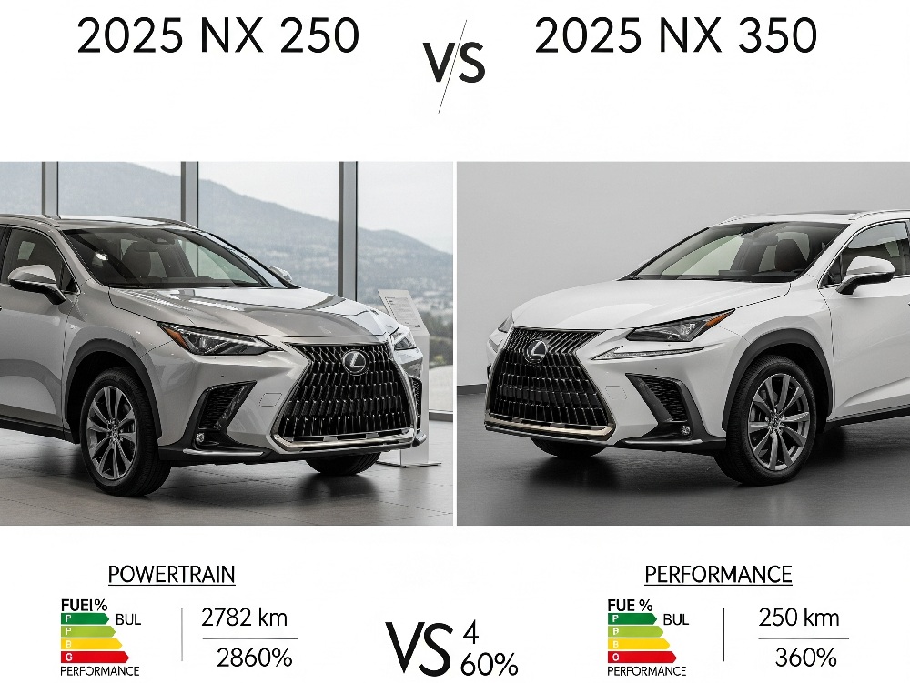 2025 Lexus NX 250 vs 350: Power, Luxury and Technology
